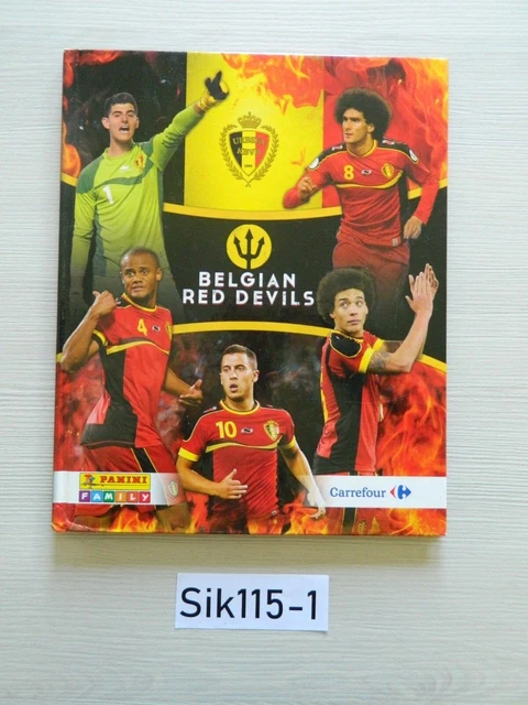 BELGIAN RED DEVILS DIABLES ROUGES ALBUM PANINI courtois CARREFOUR 2013 ...