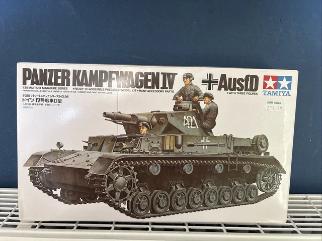 TAMIYA 1/35 PANZER Kampfwagen IV Tank Plastic Model Kit 35096 Scale 1: ...
