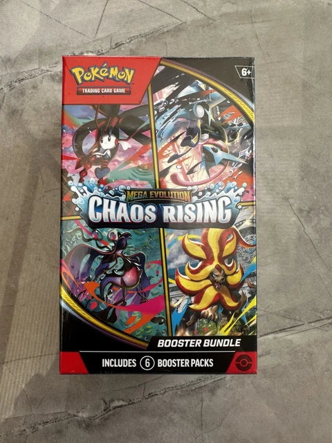 POKÉMON TCG MEGA Evolution: Chaos Rising Booster Bundle Boxes - x3 ...