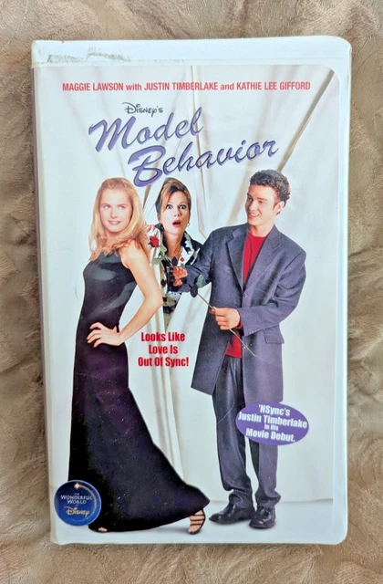 DISNEY'S MODEL BEHAVIOR VHS Tape Clamshell Justin Timberlake 2001 OOP ...