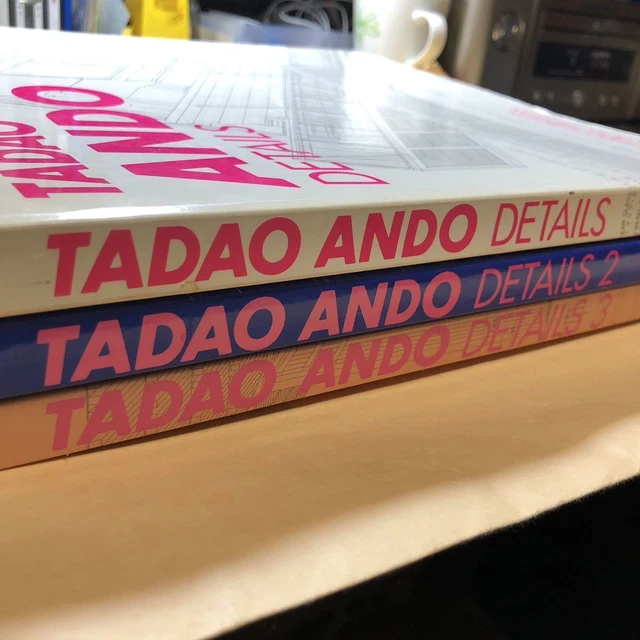 TADAO ANDO ARCHITECTURE Collection Book TADAO ANDO DETAILS 1~3 Signed ...