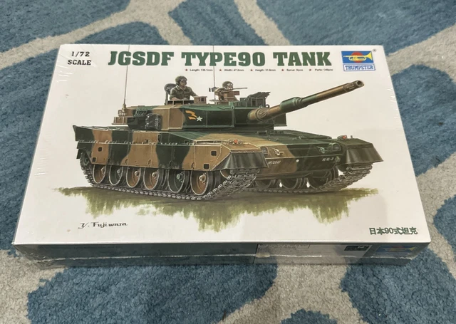 TRUMPETER JGSDF TYPE90 Tank #07219 1:72 Scale Open Box - NOS $24.00 ...