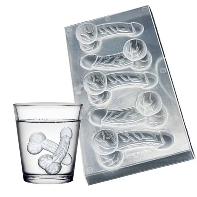 SET 2 X WILLY SHAPE PENIS MOULD MAKERS ICE CUBE JELLY CHOCOLATE HEN ...