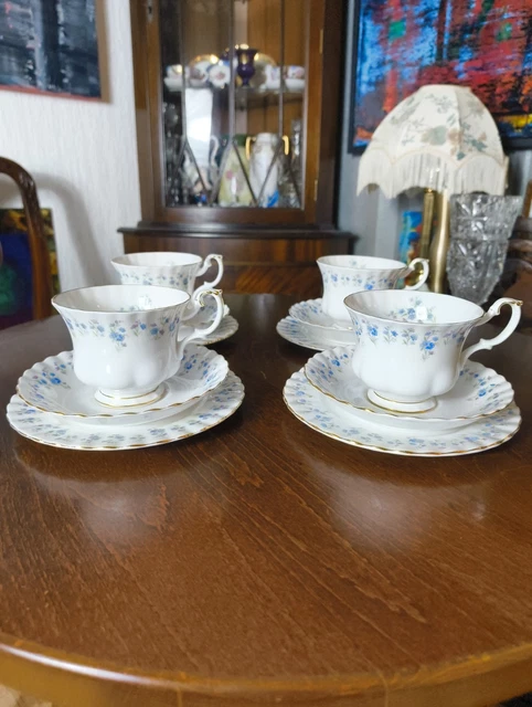 VINTAGE 1970S ROYAL Albert Memory Lane Tea Set | 4 Trios | Excellent ...