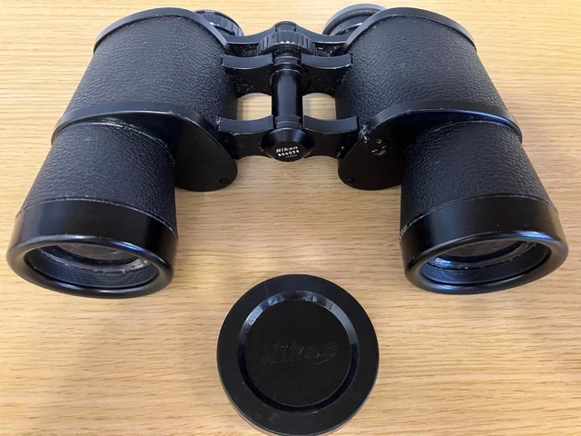 NIKON 12X40 5.5 WF C Wide Field Binoculars Vintage Rare balsam cracks ...