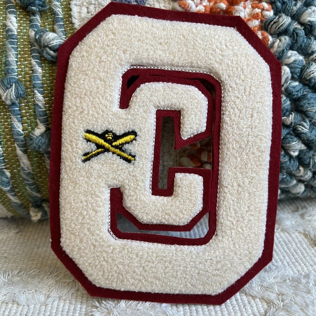 VINTAGE LETTERMAN JACKET Varsity Patch Chenille Letter O C Oregon City ...