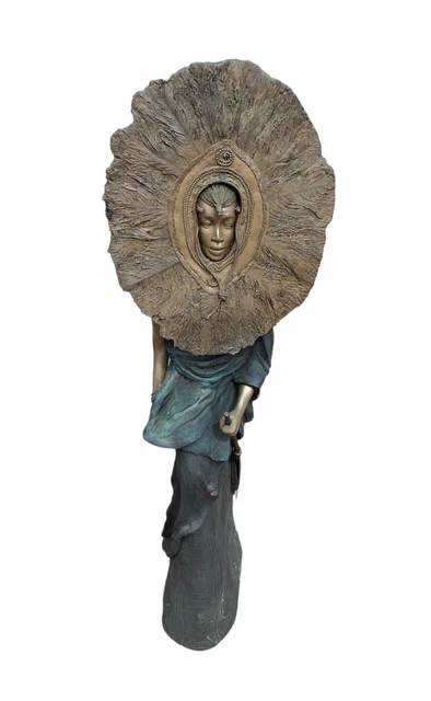 STACY BAYNE SOUL JOURNEY MAASAI WARRIOR AFRICAN FIGURE 2 ft TALL VERY ...
