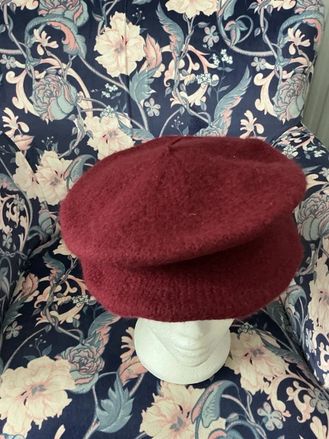REPRO TUDOR DARK Red Woollen Hat Beret, Larp Cosplay £5.43 - PicClick UK