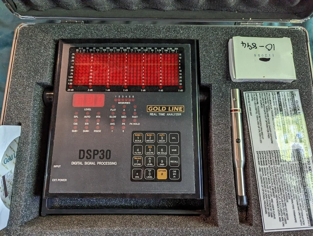 VINTAGE AUDIO RTA Real Time Spectrum Analyzer - Gold Line DSP30 with ...