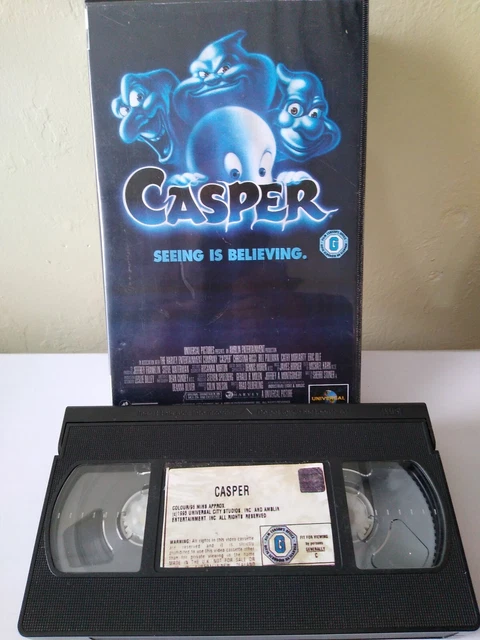 CASPER VHS VIDEO Tape 100% PLAY TESTED ORIGINAL TALLBOX 1995 £5.99 ...