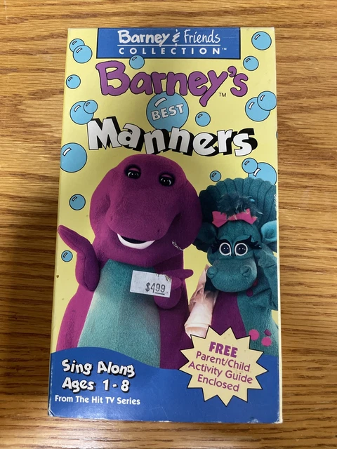 BARNEY & FRIENDS Barneys Best Manners VHS Tape 1993 Baby Bop Tested EUR ...