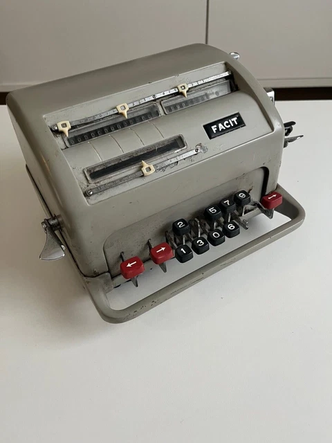 FACIT ADDING MACHINE CALCULATOR. model # AA1-13 1960s. MADE IN ...
