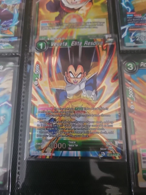 VEGETA ELITE RESOLVE Dragon Ball Super Saiyan Showdown BT15-075 SR CCG TCG Rare EUR 3,20 ...