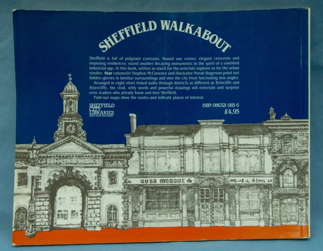 STEPHEN MCCLARENCE'S SHEFFIELD Walkabout 1988 Illustrated Fold out maps ...