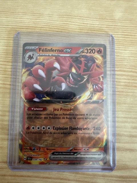 CARTE POKÉMON FELINFERNO EX 034/162 EV05 Forces Temporelles TEF FR EUR ...