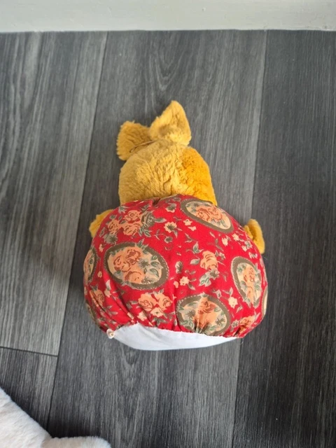 PMS PATAMATES BUNNY Rabbit Soft Plush Toy 1994 VINTAGE Red Floral VGC £ ...