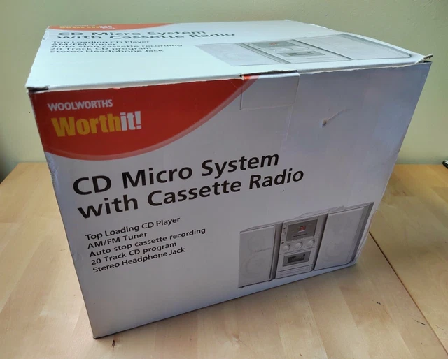 CD MICRO SYSTEM with Cassette Radio by Woolworths, never used £41.61 ...