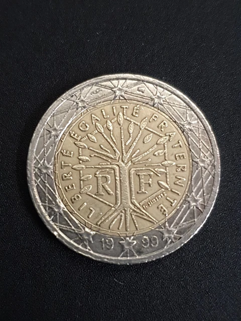 2 EURO FRANCE 1999-Rare-Minting Error-Collecting-Numismatics-Tree Of ...