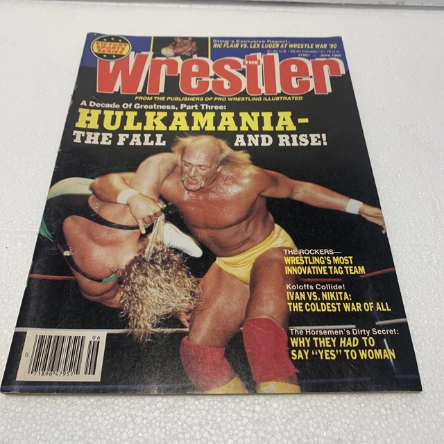 THE WRESTLER WRESTLING Magazine June 1990 Hulkamania The Fall And Rise ...