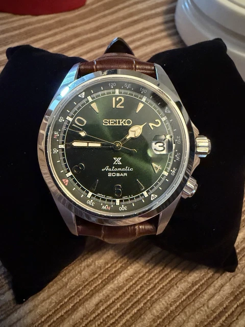 SEIKO PROSPEX ALPINIST Leather Strap Automatic Men's Watch SPB121J1 £ ...
