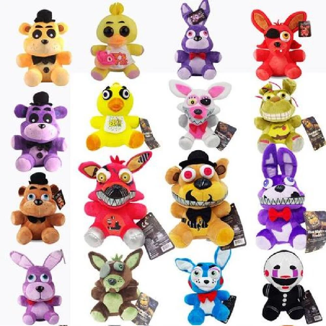 FNAF FIVE NIGHTS at Freddy's Sanshee Plushie Toy 7" Plush Bear Foxy ...