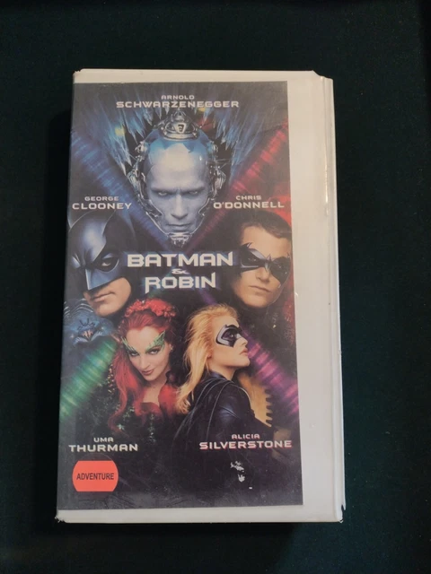 BATMAN & ROBIN (VHS, 1997) George Clooney Arnold Schwarzenegger Uma ...