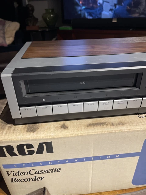RCA VLT385 VCR Selectavision comes With Remote And Box Vintage Wood ...