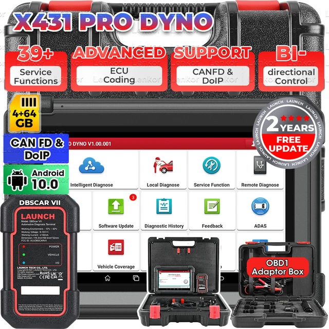 LAUNCH X431 PRO DYNO PRO 5 V Outils diagnostic OBD2 Codage ECU Système ...