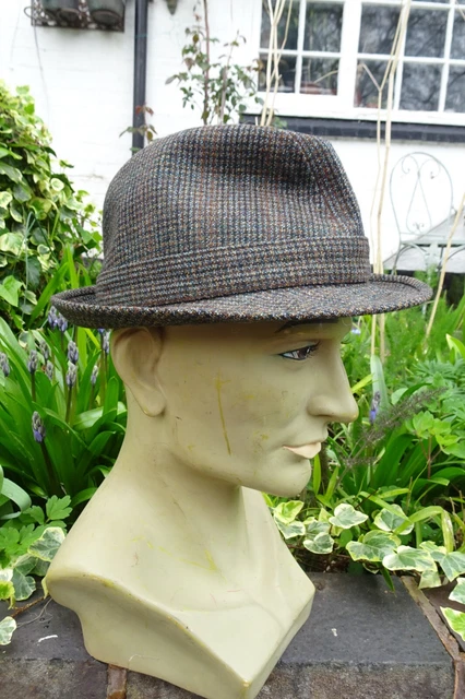 VINTAGE 1960S GENTS *Dunn & Co* Wool & Terylene Mod Ska Trilby MEDIUM £ ...