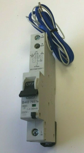 7937S MK SENTRY 40A RCBO 30MA 6KA B TYPE (MK179) EUR 20,13 - PicClick IT