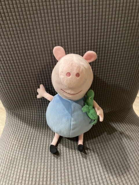 PEPPA PIG GEORGE THE BROTHER PIG W/ DINOSAUR 8" Plush STUFFED ANIMAL Ty ...