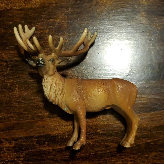 SCHLEICH CERVO ROSSO CERVO Buck Figura maschio adulto 2002 in pensione ...