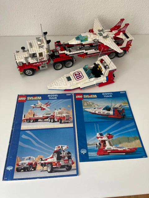 LEGO MODEL TEAM Mach Ii Red Bird Rig (5591) + Sea Jet (5521) - 100% ...