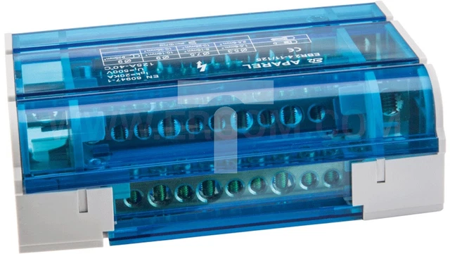 4-WAY DISTRIBUTION BLOCK 1x10-35mm2+3x10-25mm2+7x2.5-6mm2 125A EBR2 4 ...