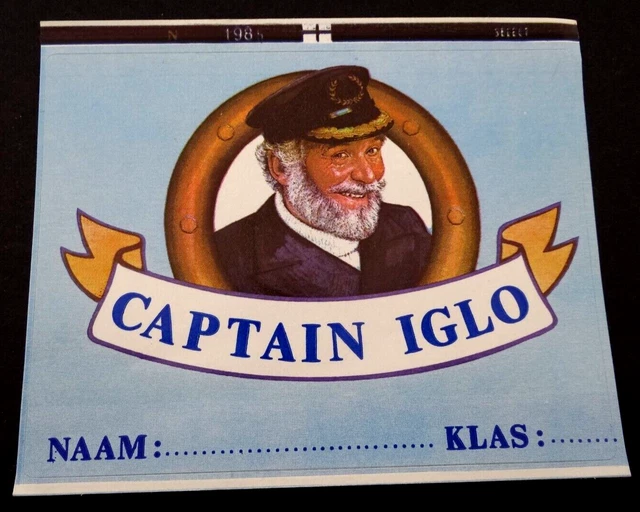 PROMOTIONAL STICKERS CAPTAIN Käpt ´N Iglo Nederland 80er Years Fish ...