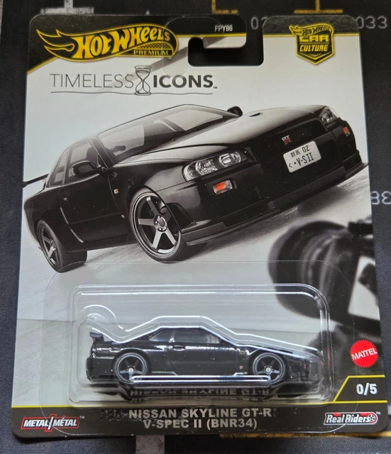 HOT WHEELS 2025 Timeless Icons 0/5 Chase - Nissan Skyline GTR R34 $350. ...