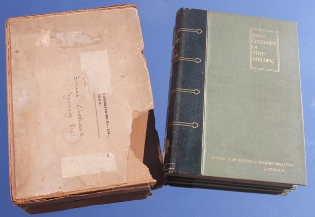 SCOTTS SHIPBUILDERS OF Greenock Rare Vip Deluxe Leather Bound Book C ...