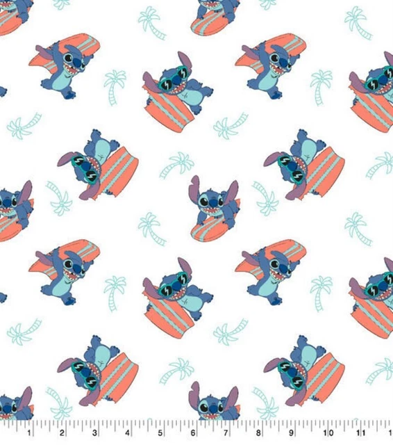 (B) VARIOUS DISNEY Stitch & Lilo Fat Quarter 100% Cotton Fabric £9.50 ...