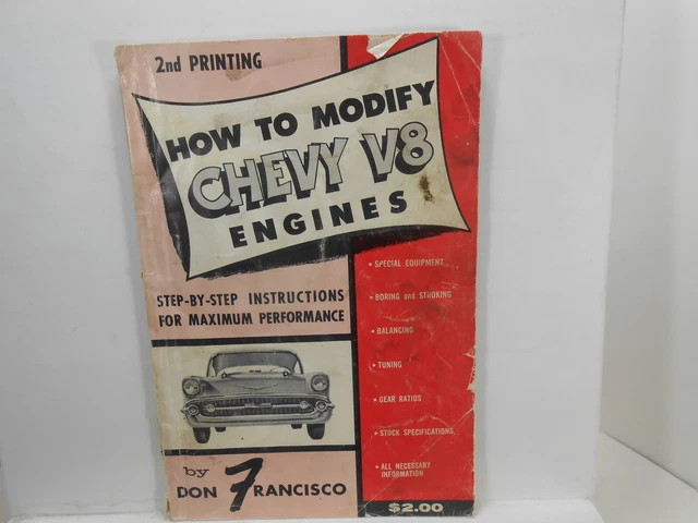 HOW TO MODIFY CHEVY V8 ENGINES Francisco Step-By-Step BOOK $11.00 ...