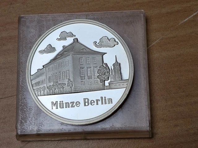 MÜNZE BERLIN SILBERMEDAILLE 999 SILBER 50g -Betriebszugehörigkeit 15 ...