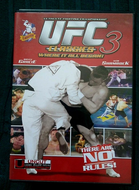 UFC 3 CLASSICS Where It All Began! - Dvd - R-1, Like New, Free Post Aus ...