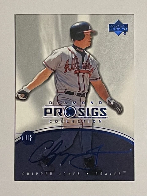 2004 UPPER DECK Diamond Collection Pro Sigs Chipper Jones #74 Atlanta ...