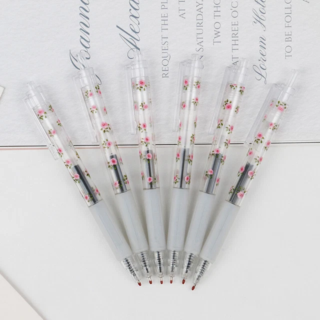 NEUTRAL PEN HIGH Appearance Level Petal Press Move Pen Girl Heart Sex ...