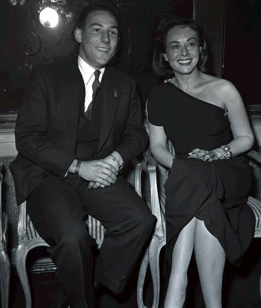 STIRLING MOSS AND American film star Paulette Goddard OLD PHOTO $7.64 ...