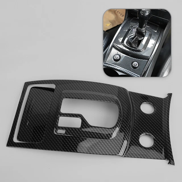 CARBON FIBER TEXTURE Automatic Gear Shift Panel Cover Fit For Infiniti ...