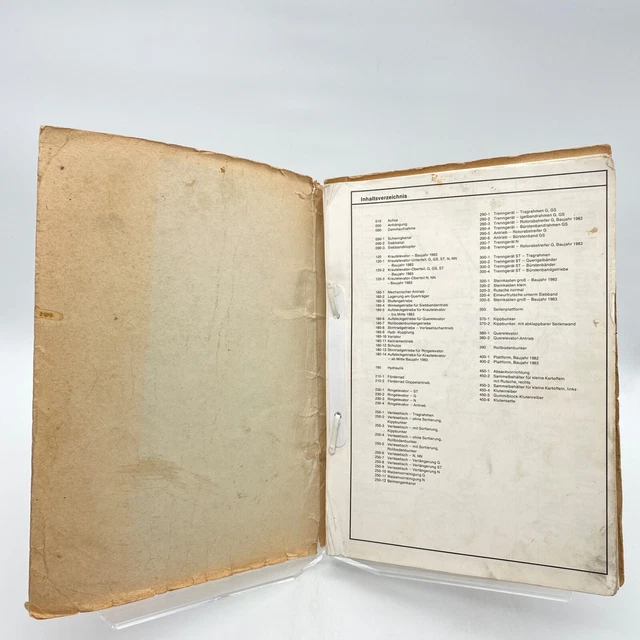 GRIMME/ KARTOFFEL-VOLLERNTER/ HL 750 / Spare Parts List / 1982/1983 £47.88 - PicClick UK