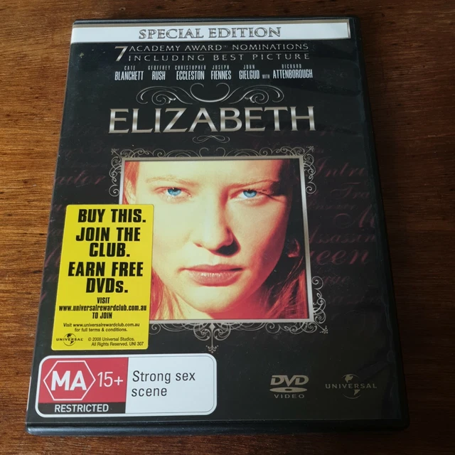 ELIZABETH DVD CATE Blanchett R4 Like New! FREE POST special edition £6. ...
