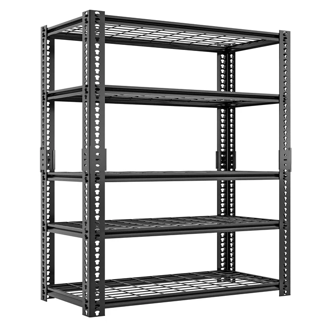 4/5 TIERS ADJUSTABLE Heavy Duty Storage Shelving Unit Steel Organizer ...