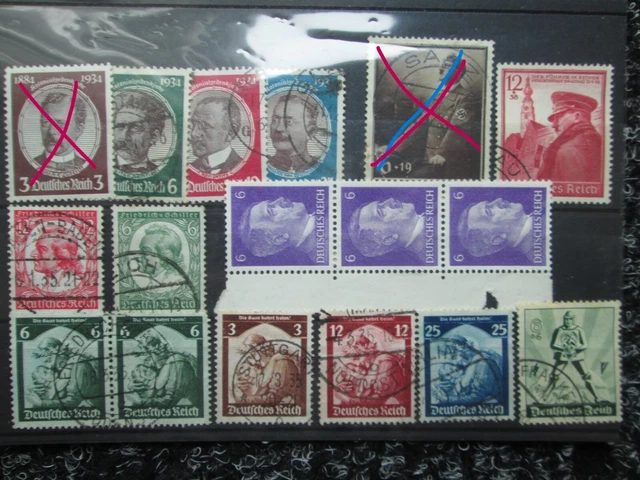 ONE STAMP FROM collection WW2 Original German Hitler stamps- Wehrmacht ...