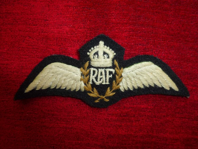 WW2 ROYAL AIR Force Raf Pilots Wings High Quality Embroidered ...